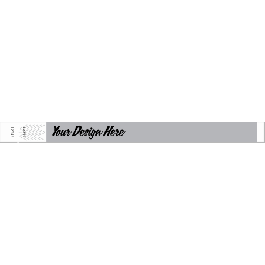Custom 3/4" Detachable Stub Tyvek Wristbands